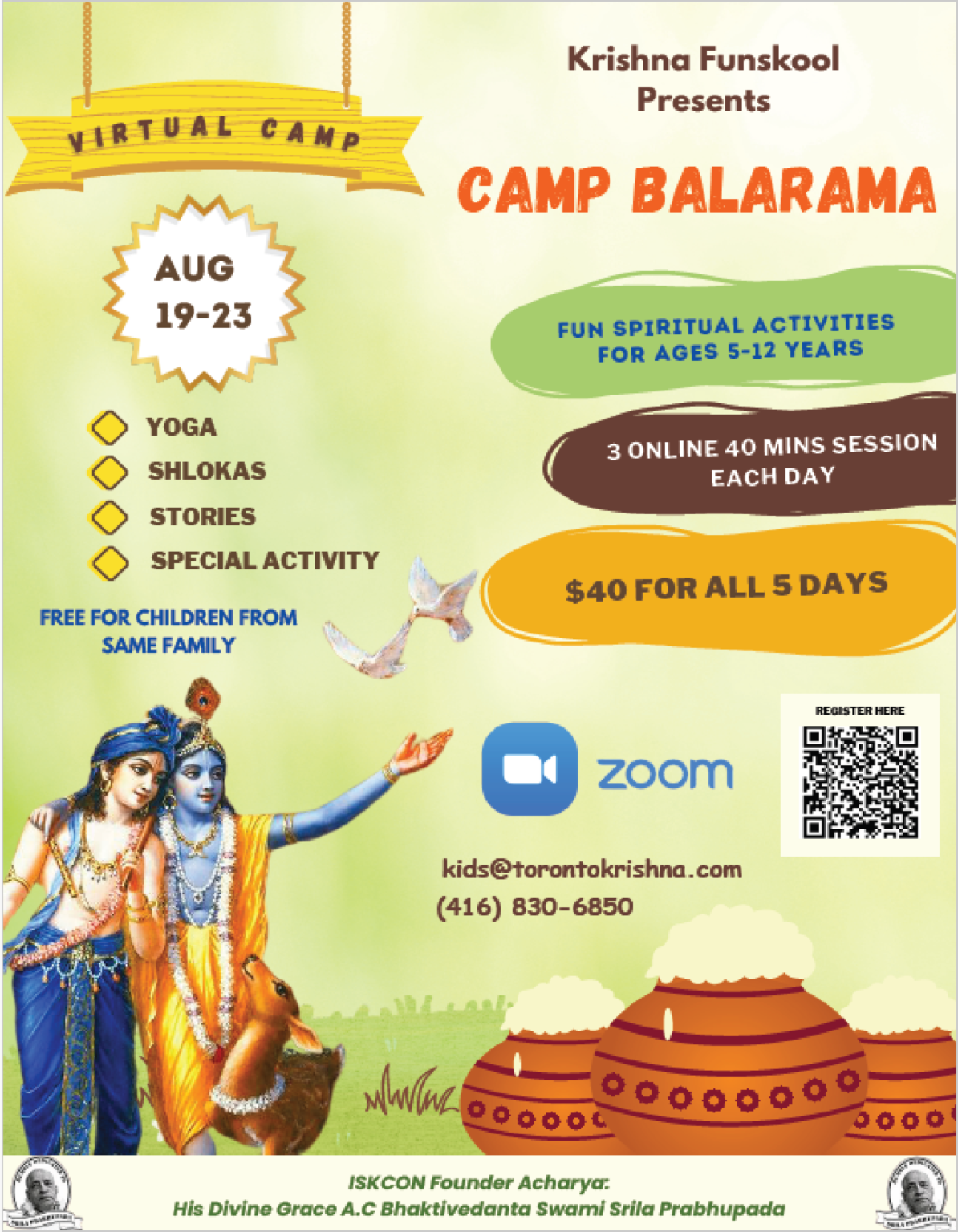 Camp Balarama Virtual Kids Summer Camp – ISKCON Toronto